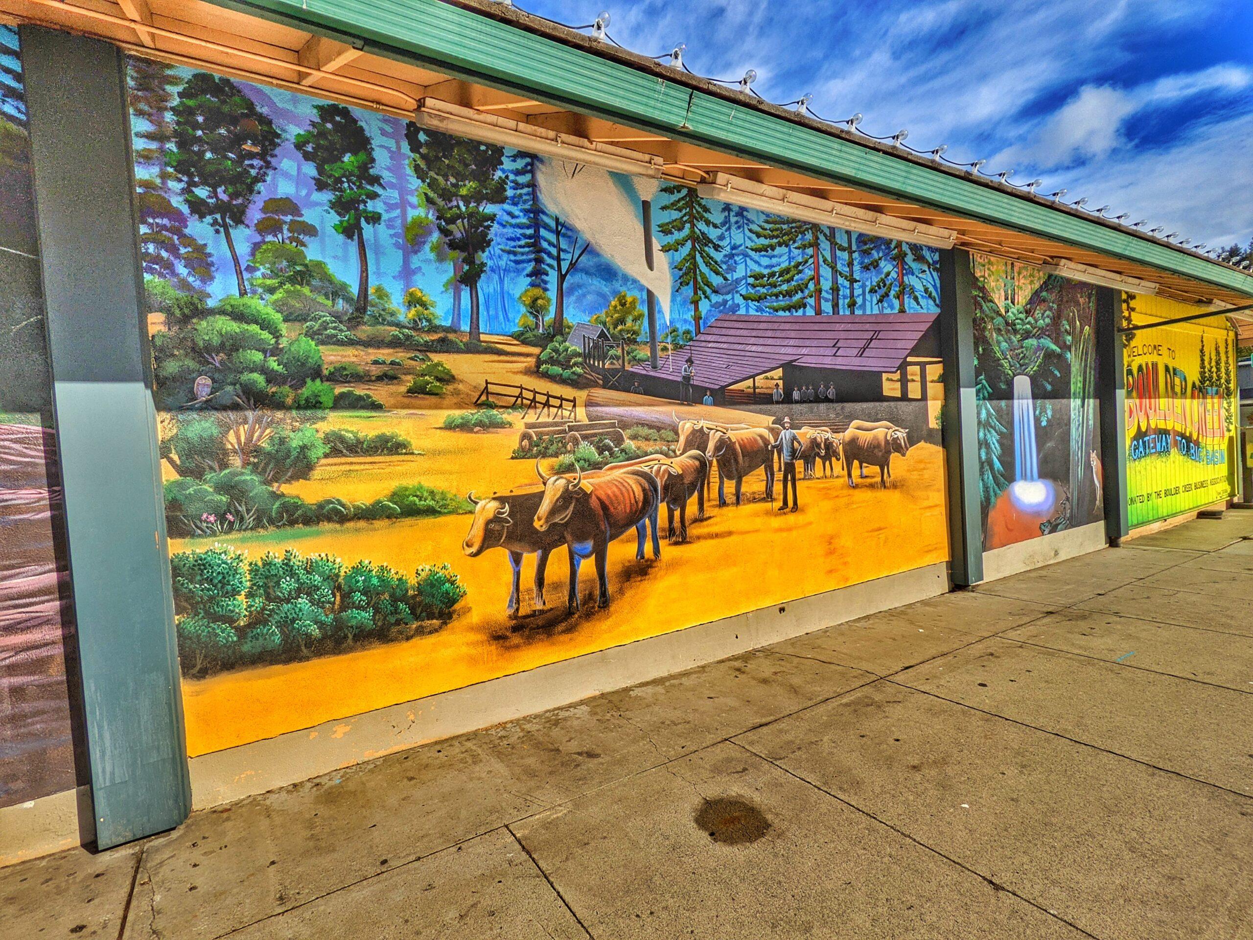Boulder Creek Downtown Mural - Santa Cruz Murals