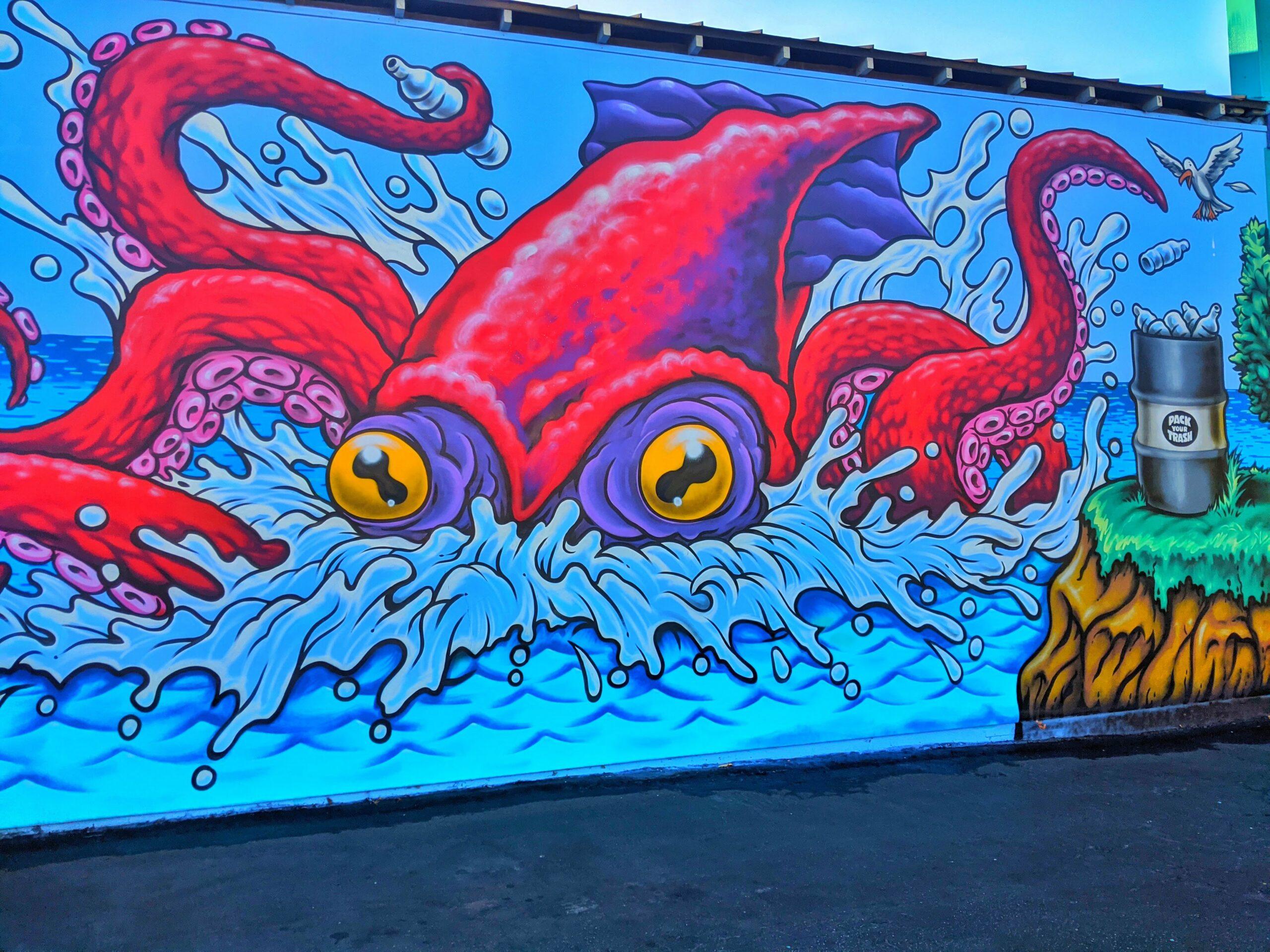 Plastic Pollution - Santa Cruz Murals