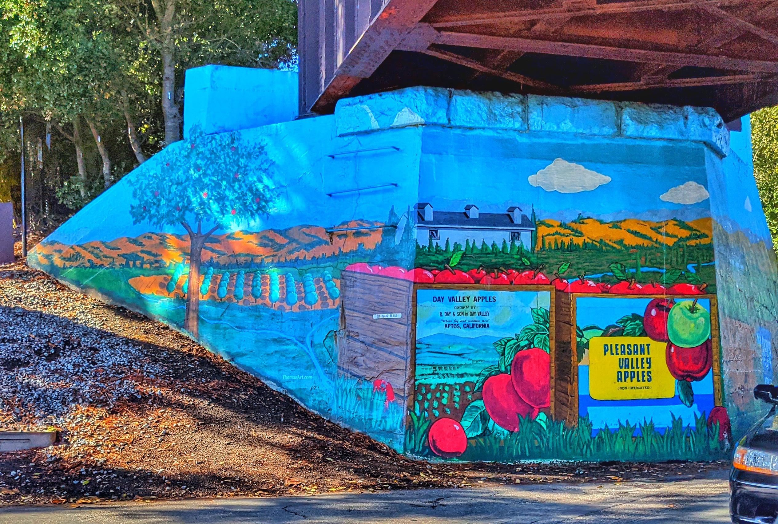 Aptos Village Mural - Santa Cruz Murals