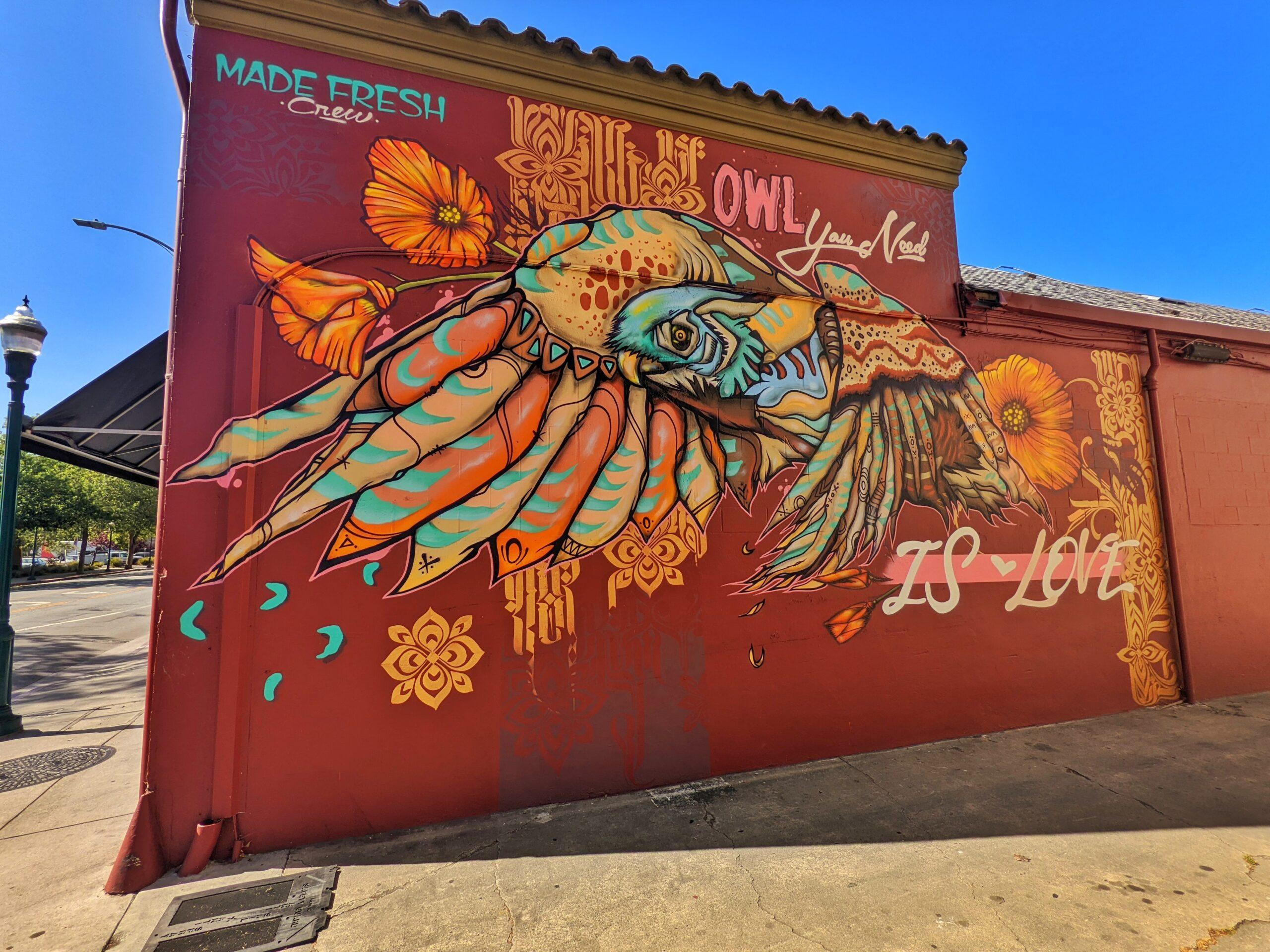Curated By The Sea Mural - Santa Cruz Murals